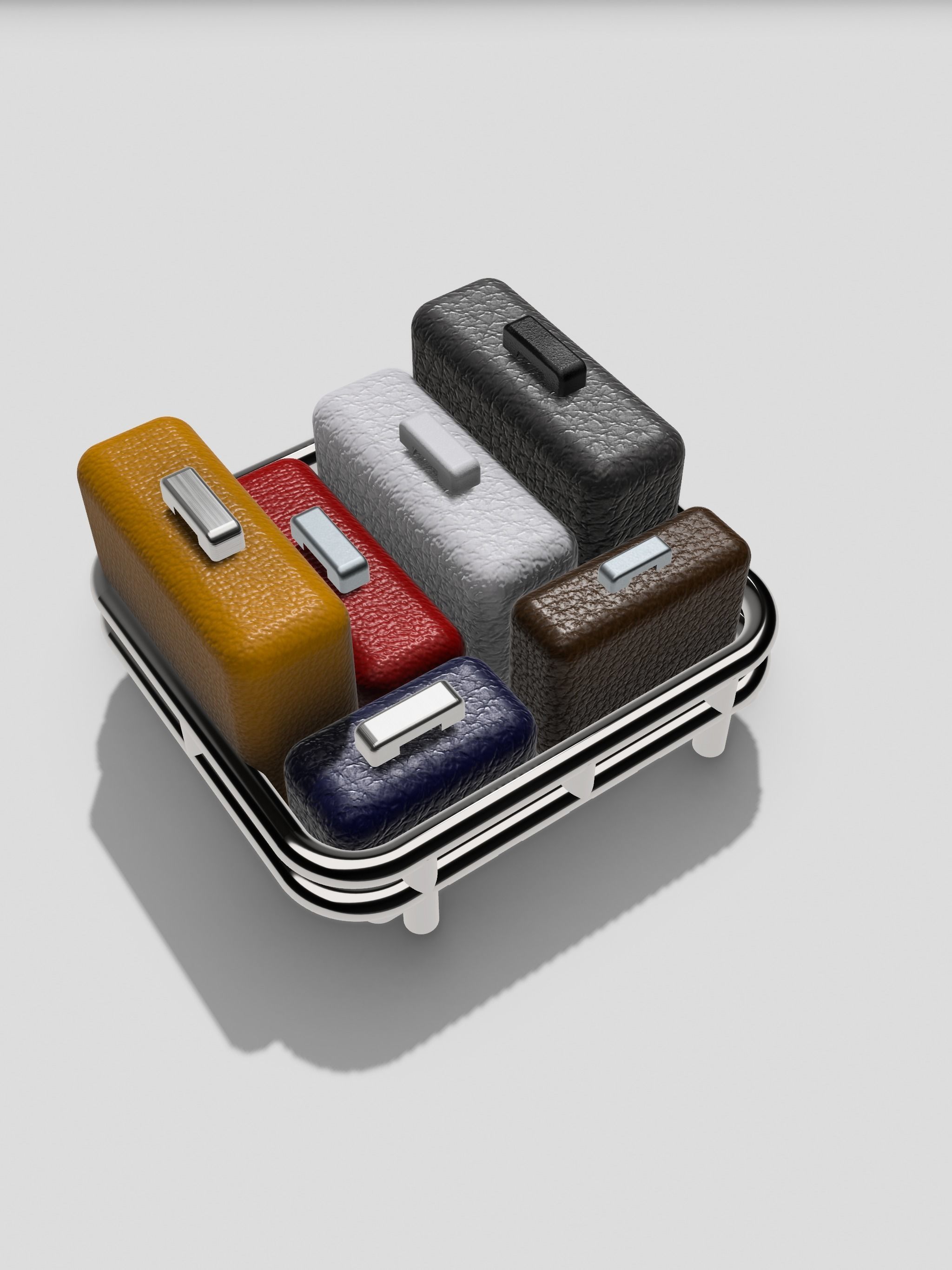 Roof Rack with luggage 1 64 scale for hotwheels matchbox 3D model 3D ...