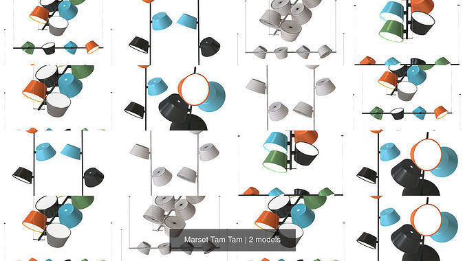 Marset Tam Tam 3D Model Collection | CGTrader