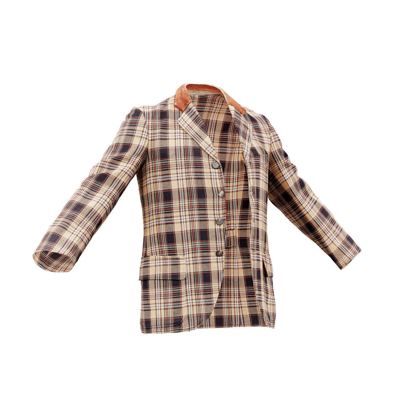 3D model Suit G Vest Open VR / AR / low-poly | CGTrader