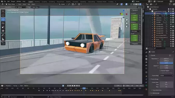 Blender Airplane Animation free 3D model animated | CGTrader
