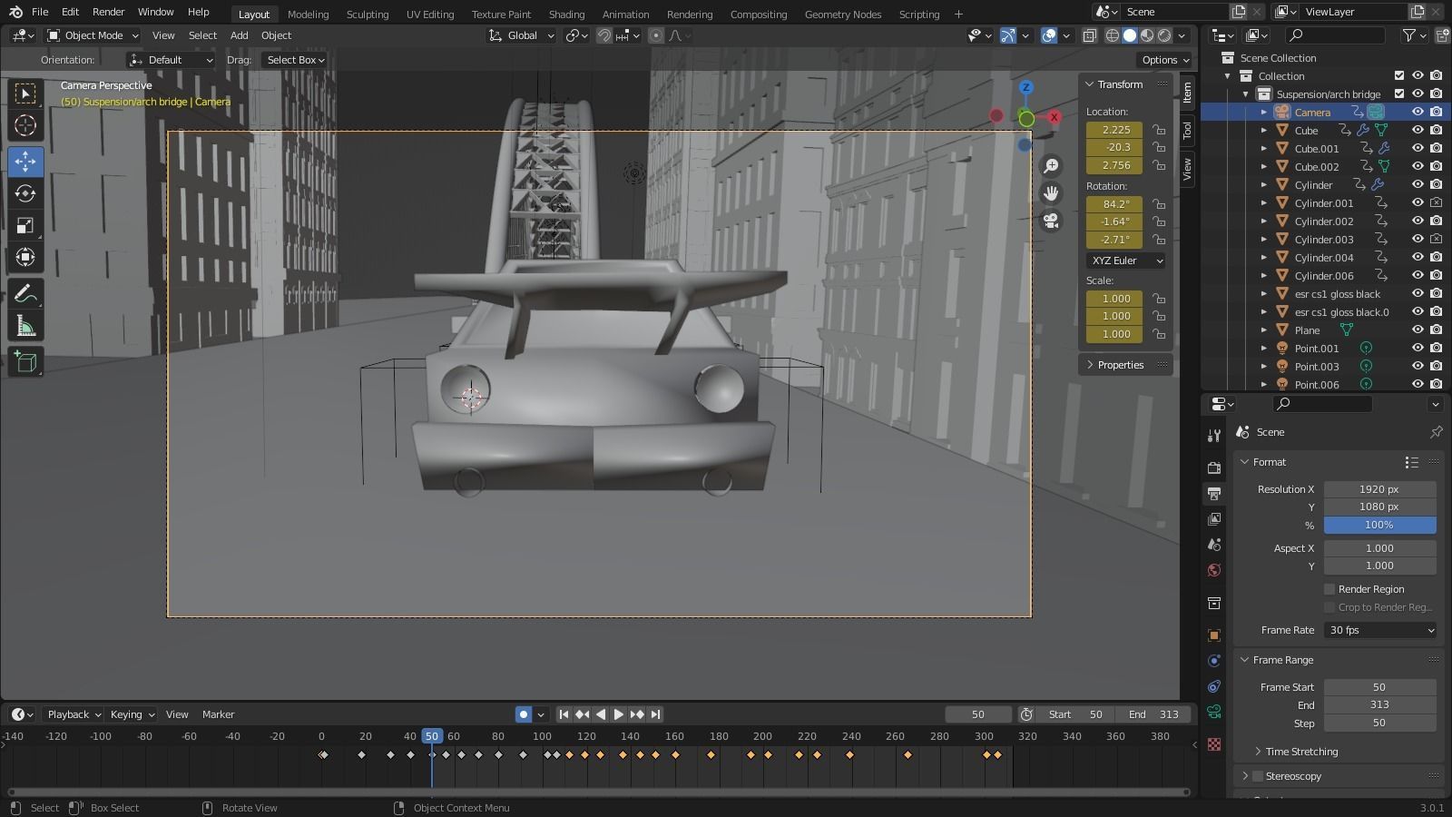 Car Animation free 3D model animated rigged | CGTrader