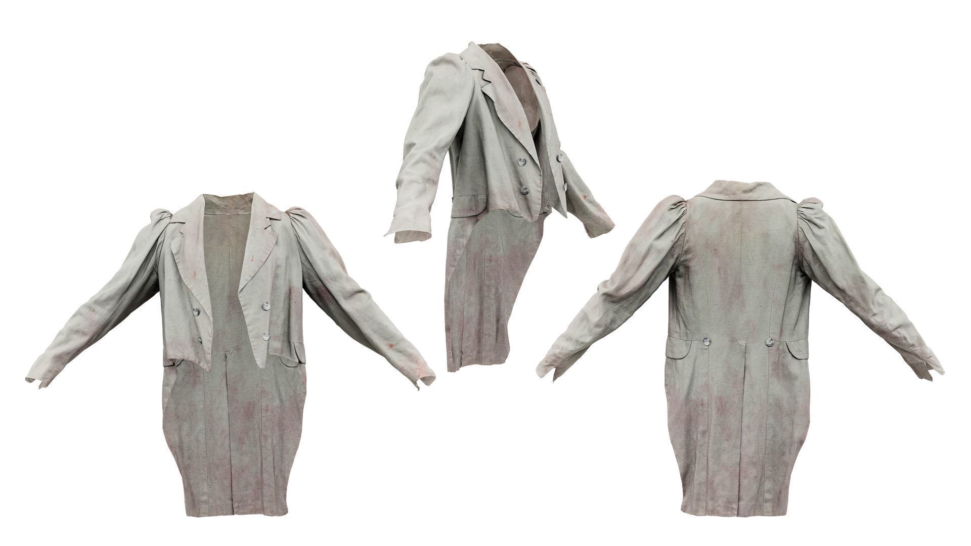 3D model Rags Slipcoat VR / AR / low-poly | CGTrader