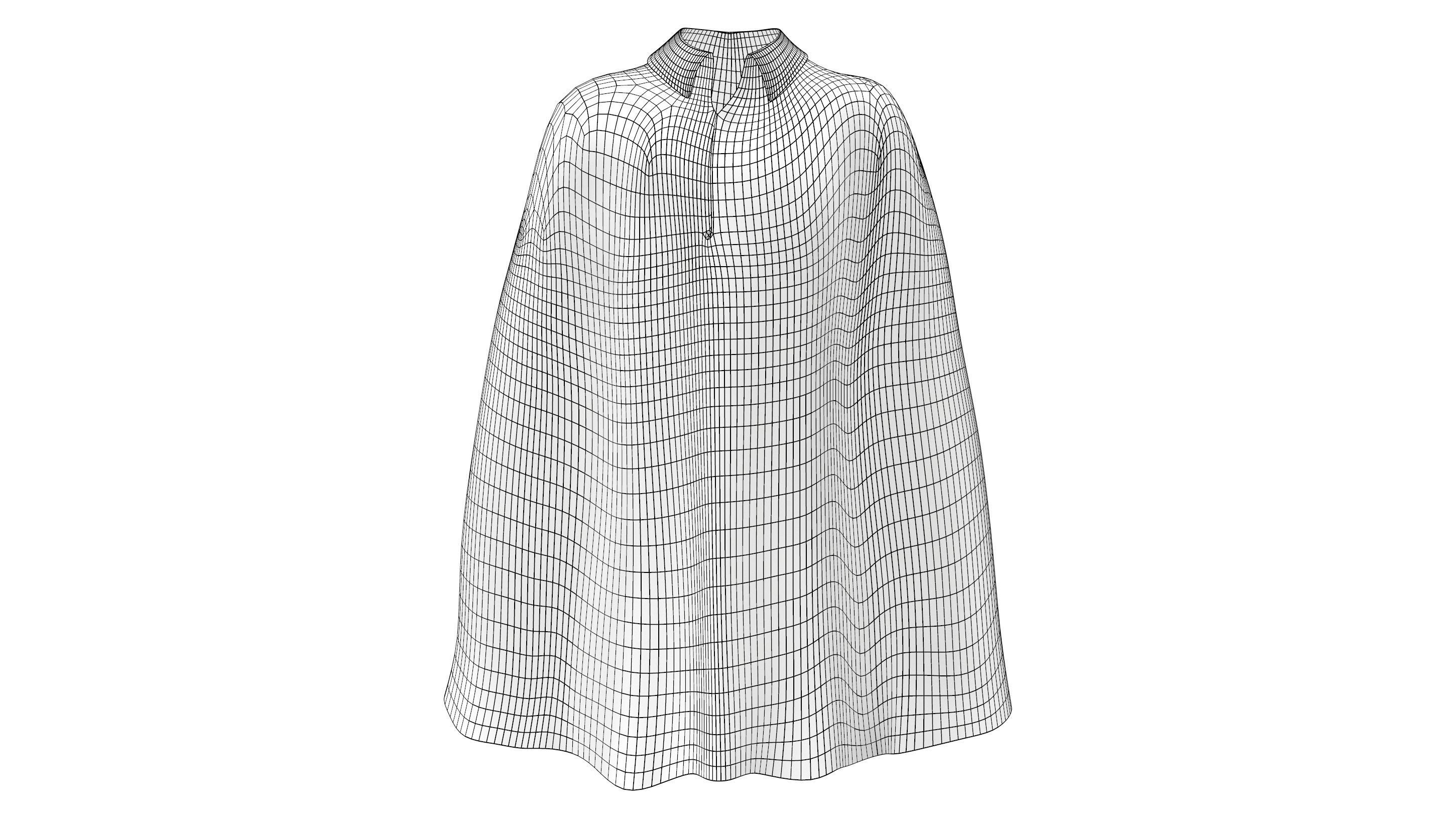 3D model Mens Opera Cloak VR / AR / low-poly | CGTrader