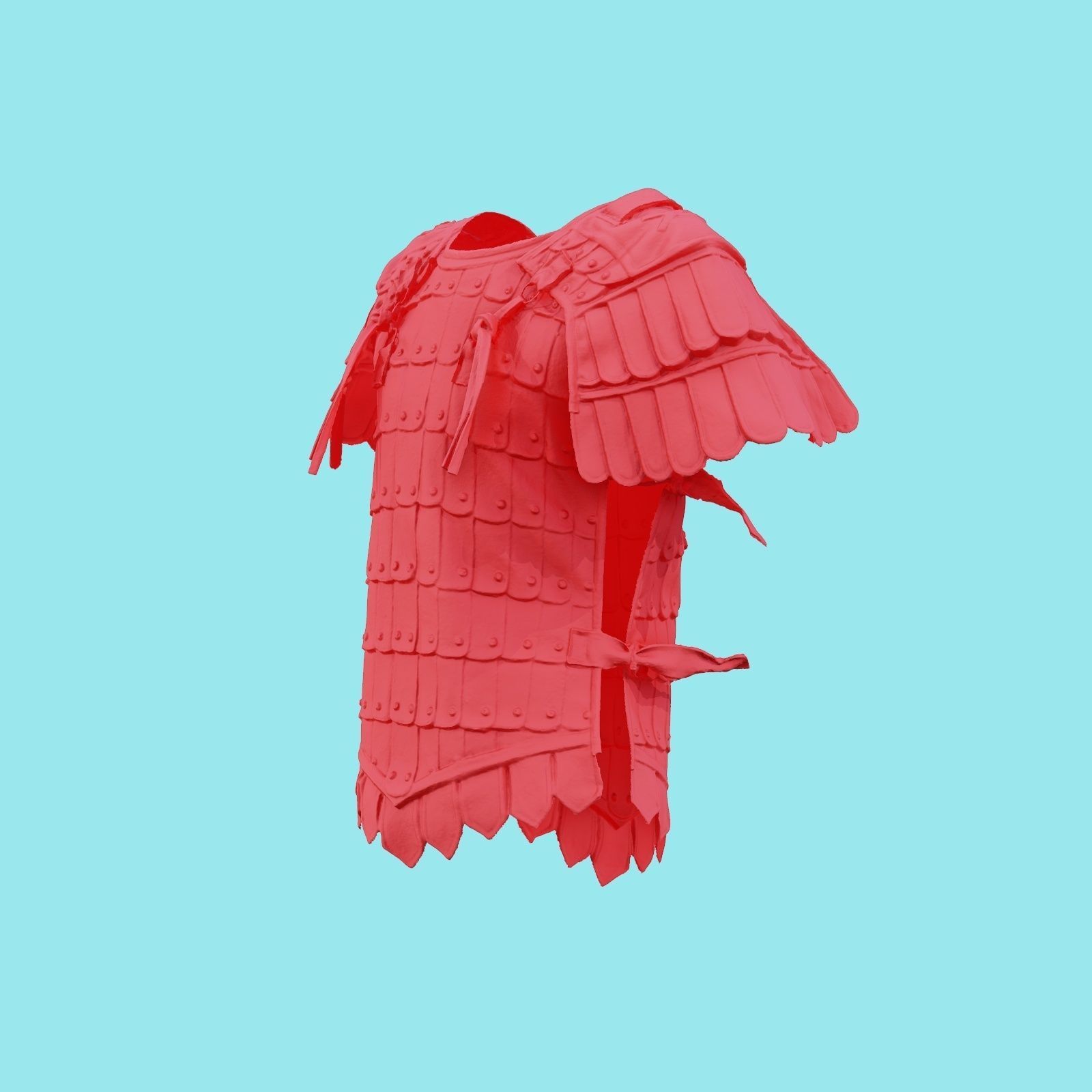 3D model Plated Soldier Armor VR / AR / low-poly | CGTrader