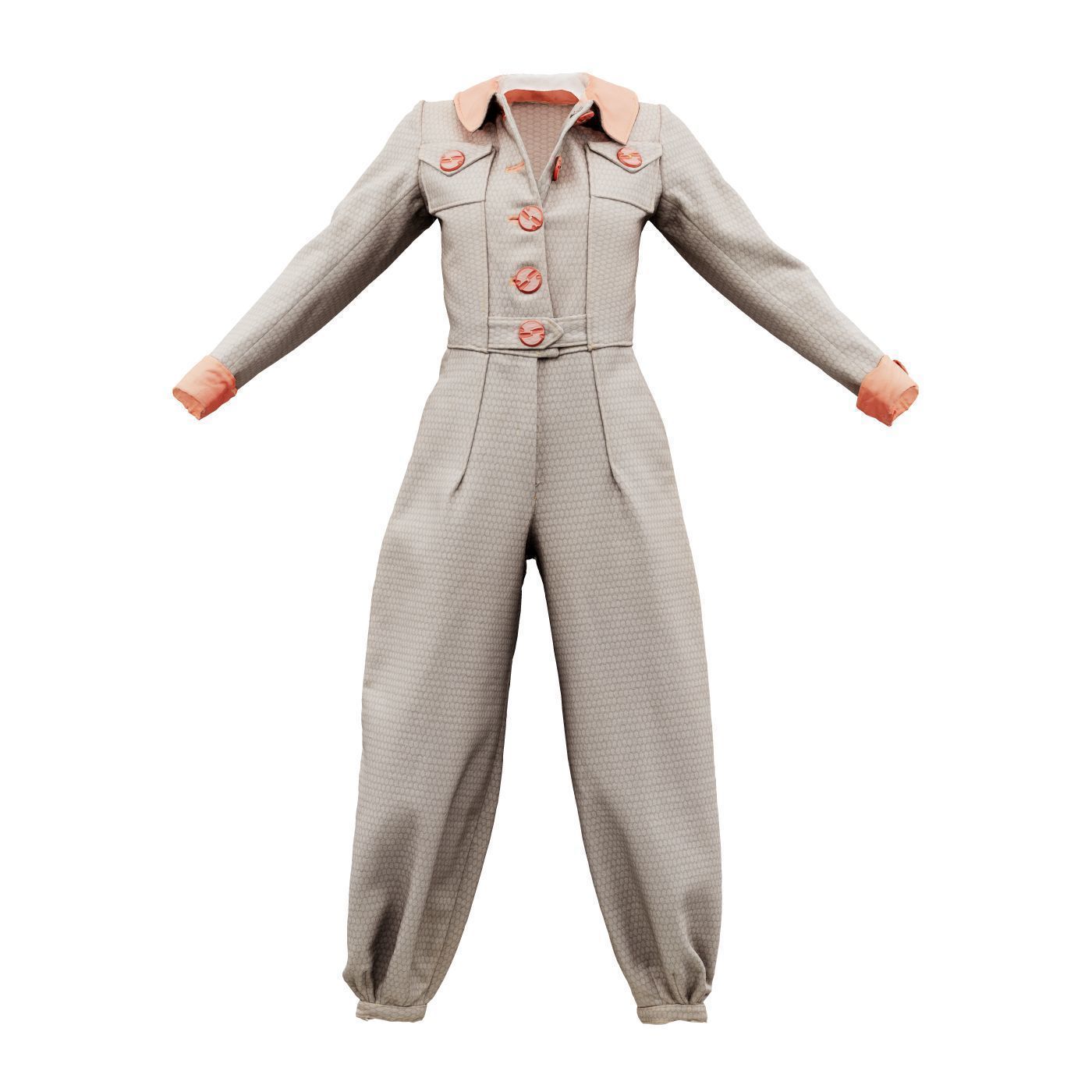 3D model Pilot Bodysuit Open VR / AR / low-poly | CGTrader