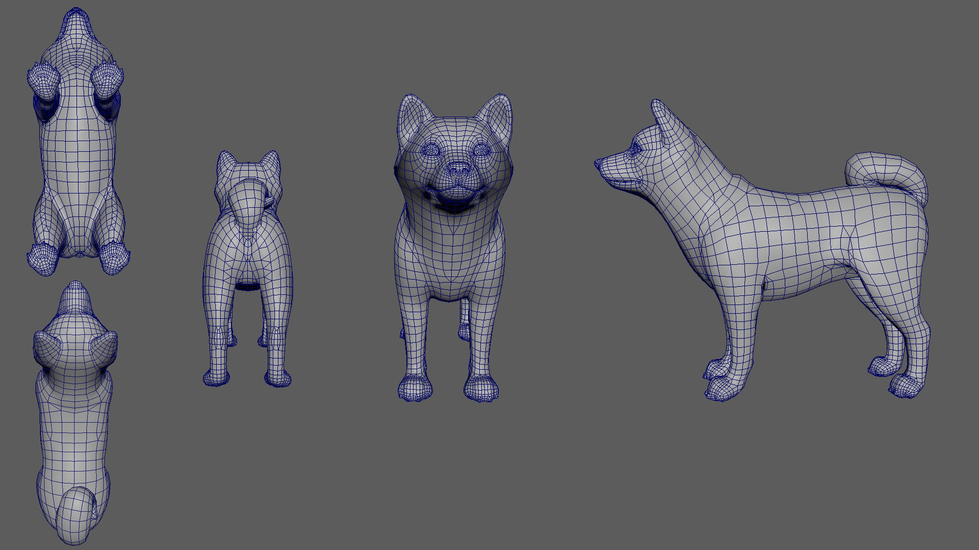 3D model Dog shiba inu VR / AR / low-poly | CGTrader