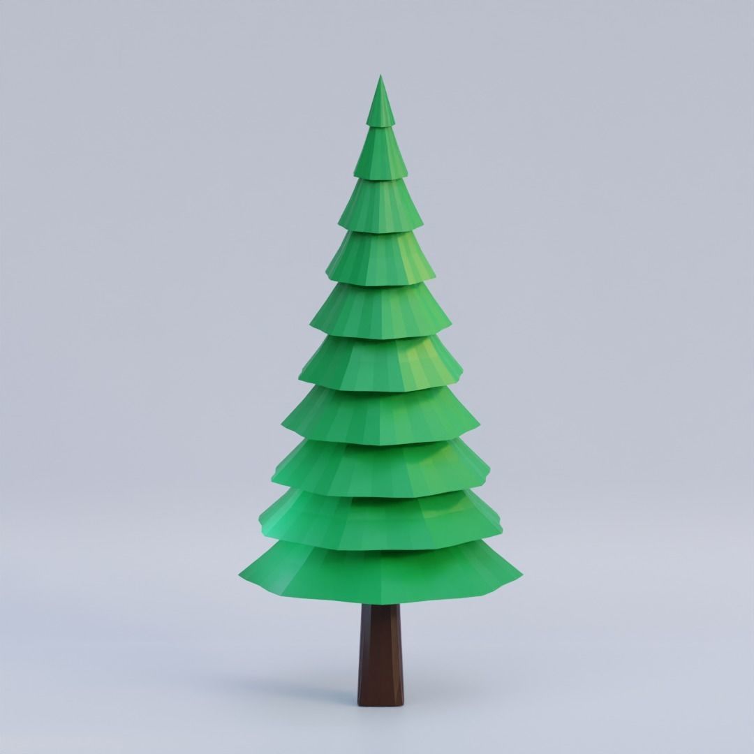 3D model Fir-trees VR / AR / low-poly | CGTrader