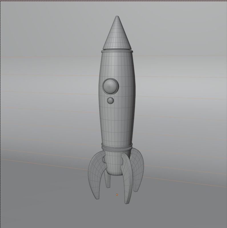 Rocket cartoon free 3D model | CGTrader