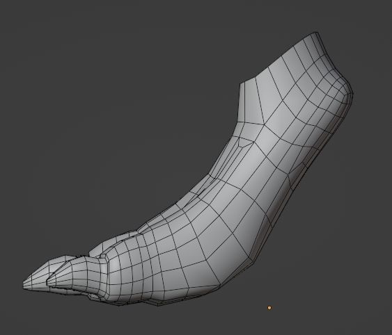 3D model Dragon foot for your dragon or dinosaur VR / AR / low-poly ...