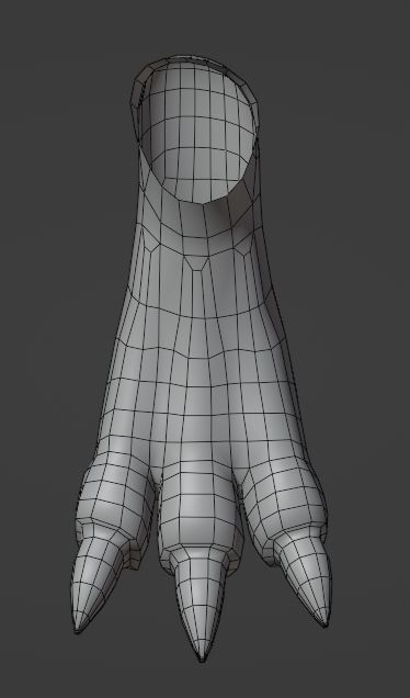 3D model Dragon foot for your dragon or dinosaur VR / AR / low-poly ...