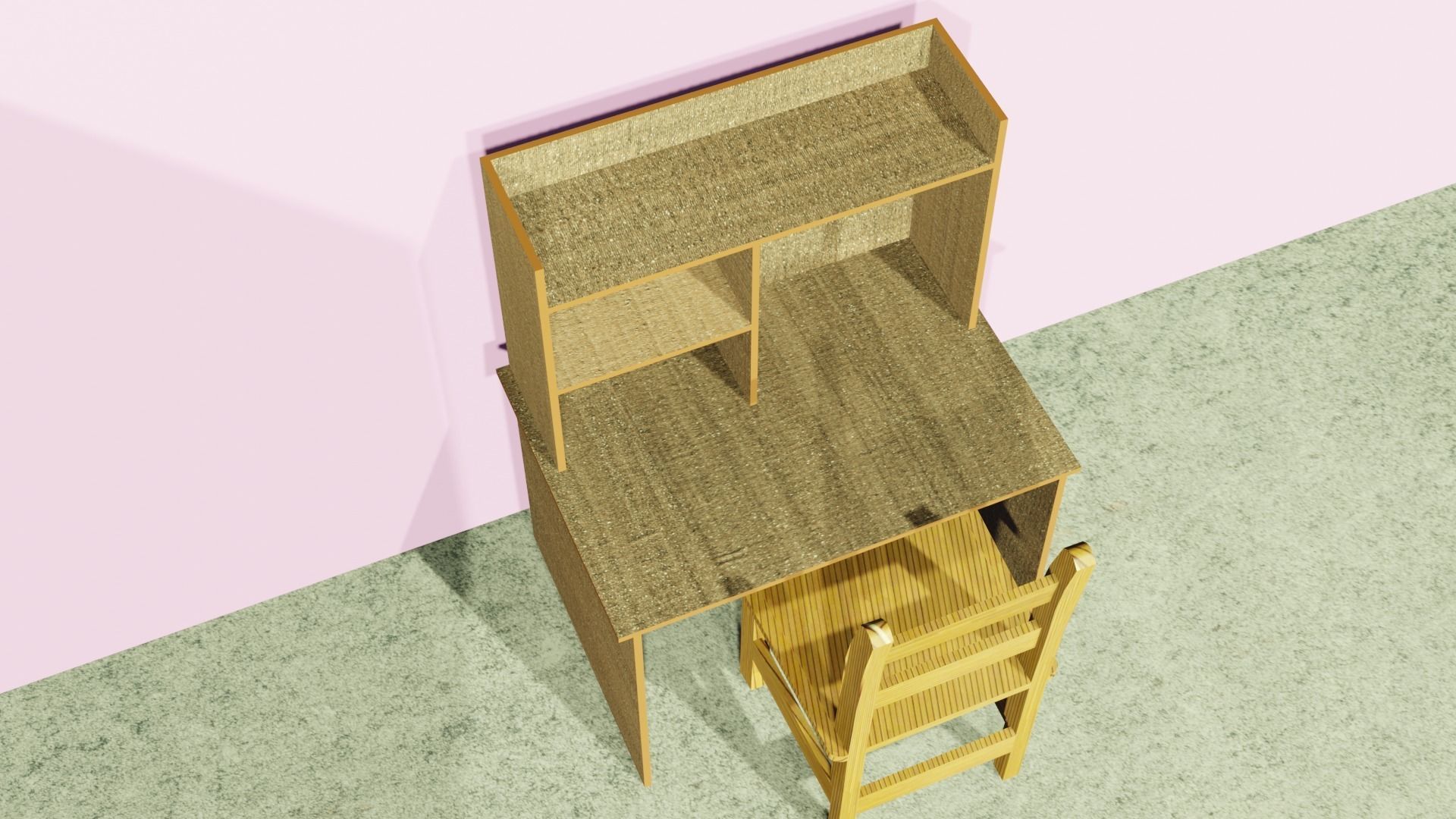 3d Study Table and Chair free VR / AR / low-poly 3D model | CGTrader