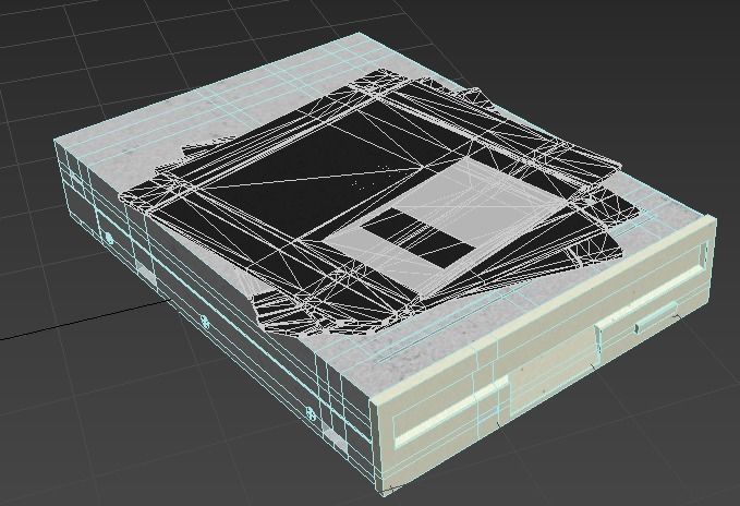 Floppy Disk Drive and Floppy Disk free 3D model | CGTrader