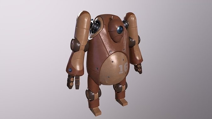 Stylized Robot Sci-Fi free VR / AR / low-poly 3D model rigged | CGTrader