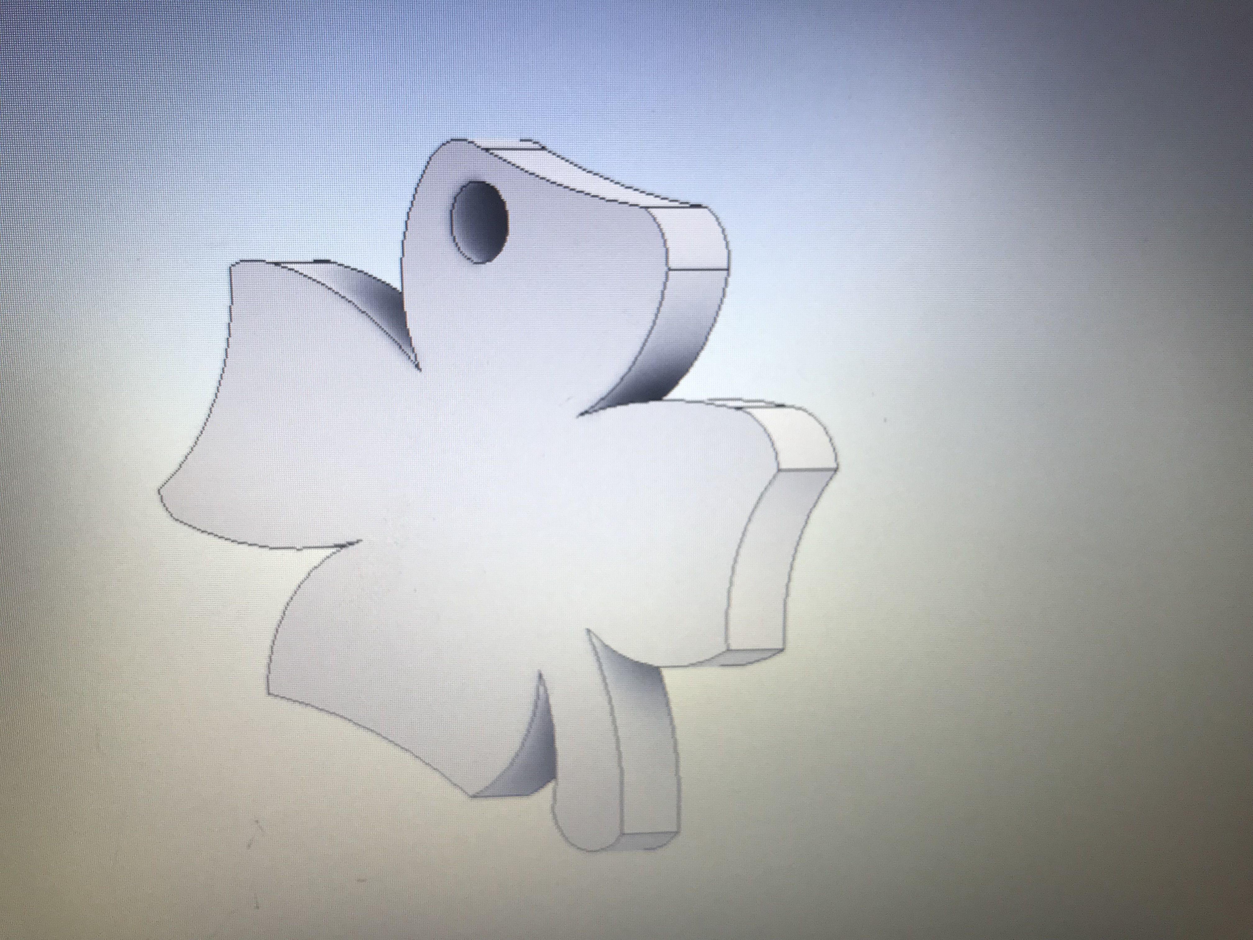 Keychain flower 3D model 3D printable | CGTrader