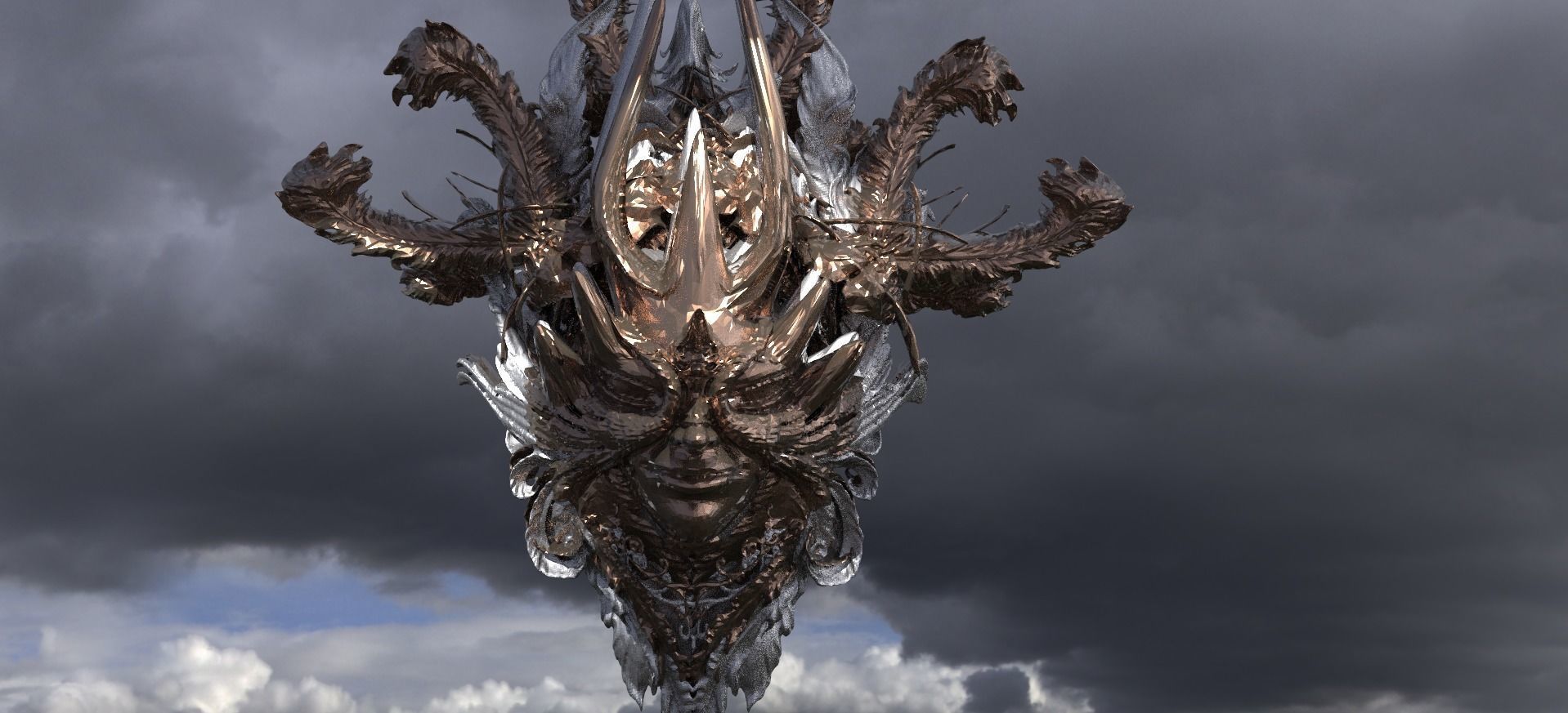 Ancient Greek Mask Wall Design 3D model | CGTrader