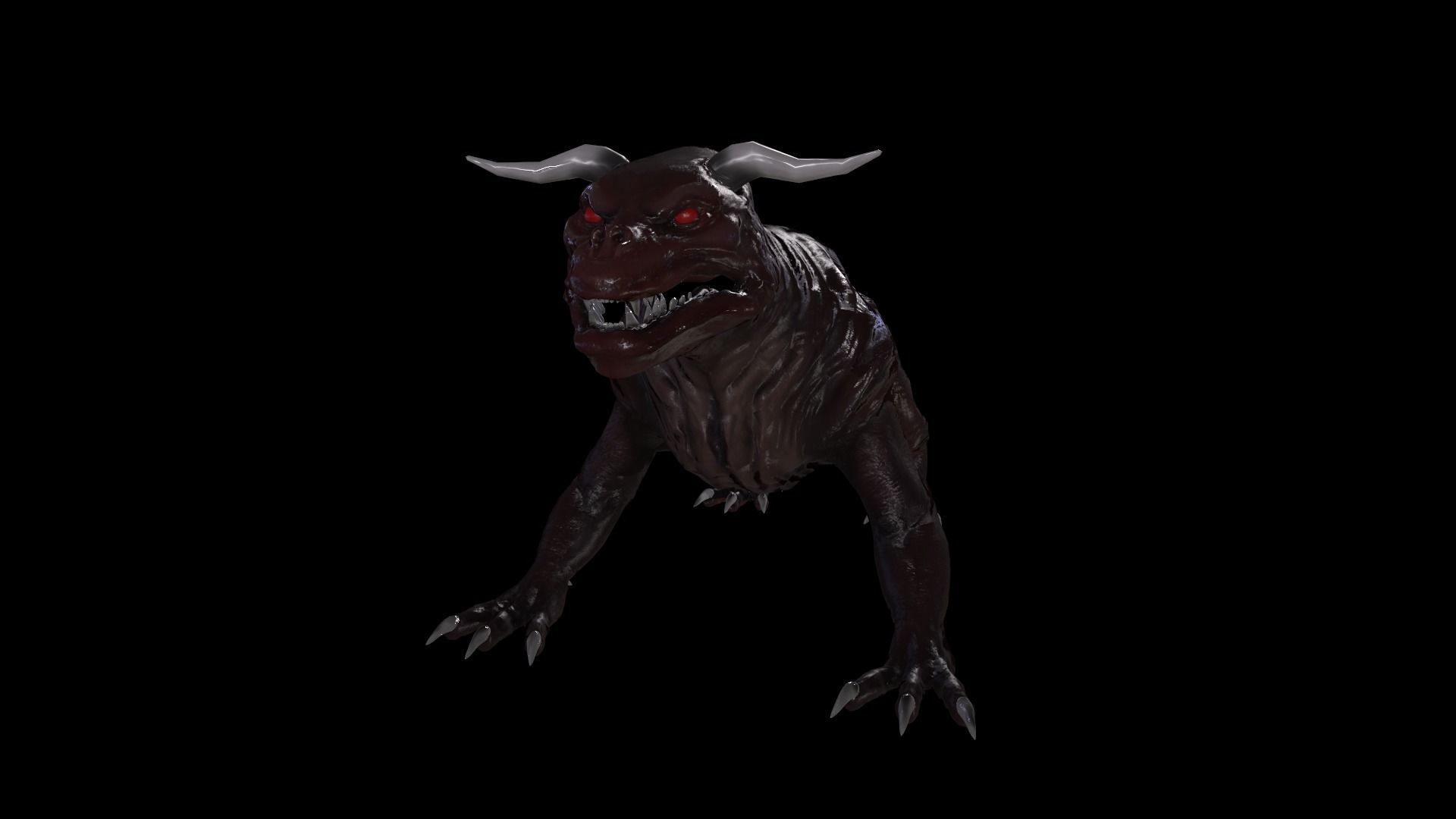 3D model mutant bull dog VR / AR / low-poly | CGTrader