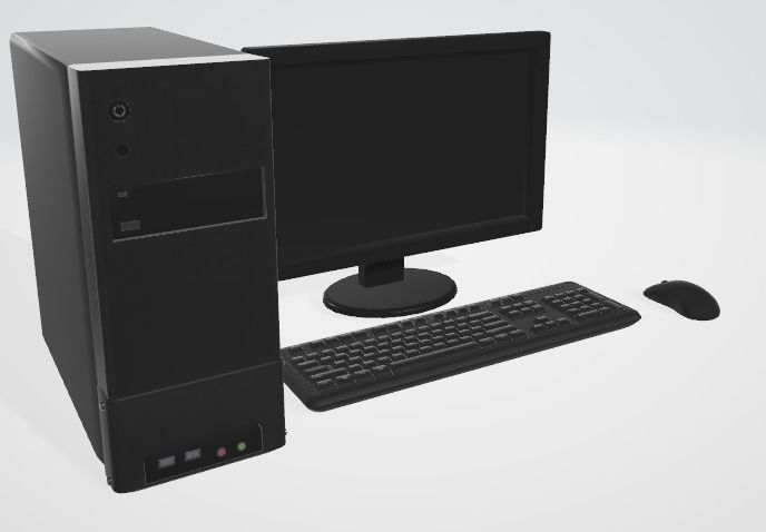 Desktop Computer free 3D model | CGTrader