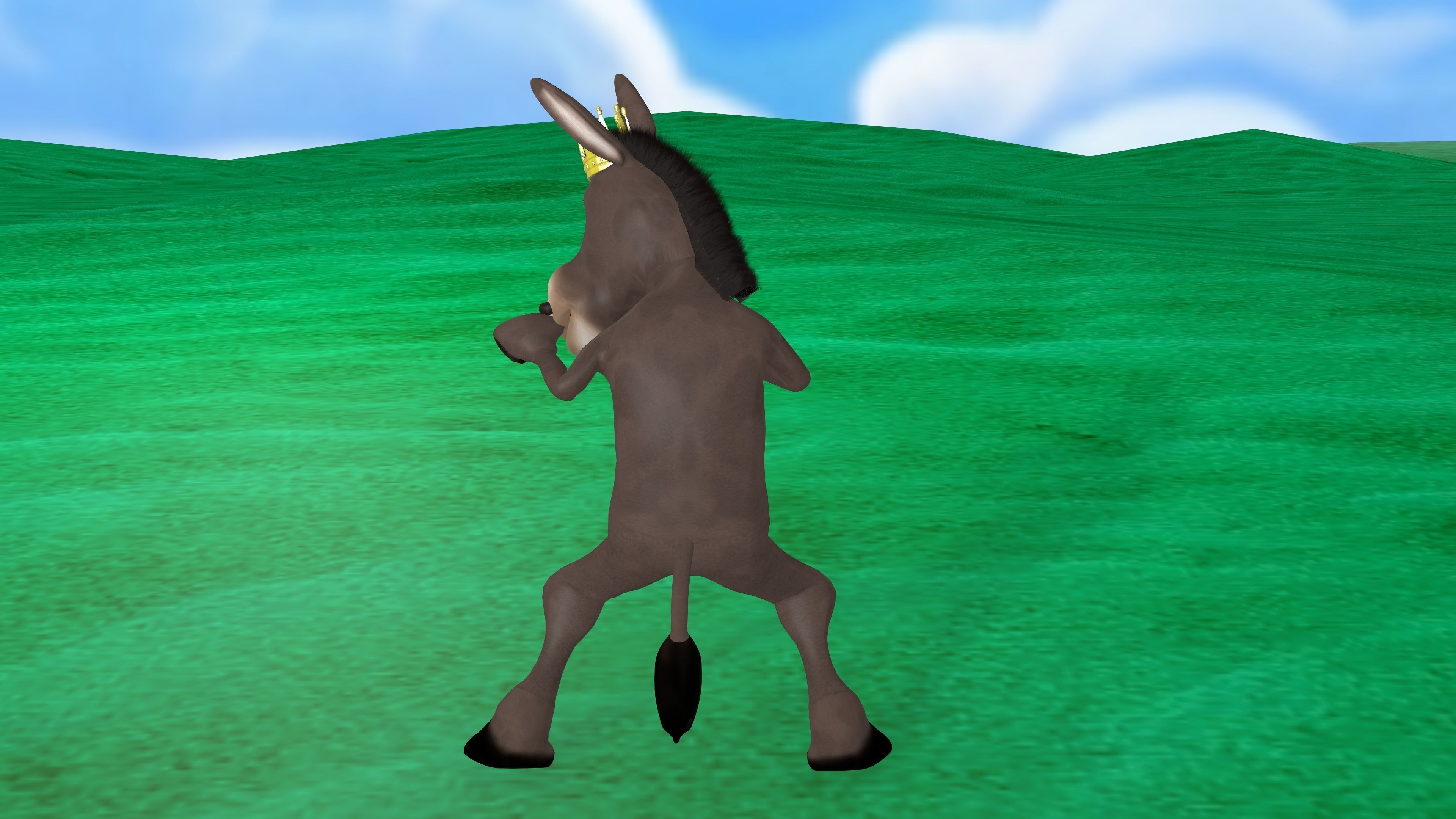 Toon Donkey with Animation 3D model animated rigged | CGTrader