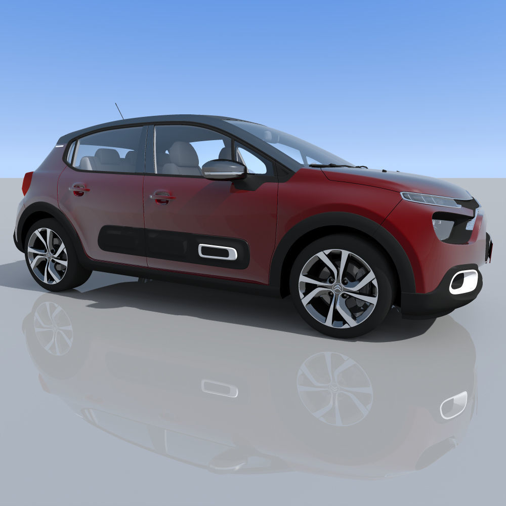 Citroen C3 2020 free 3D model | CGTrader