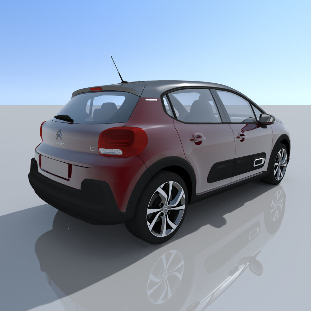 Citroen C3 2020 free 3D model | CGTrader