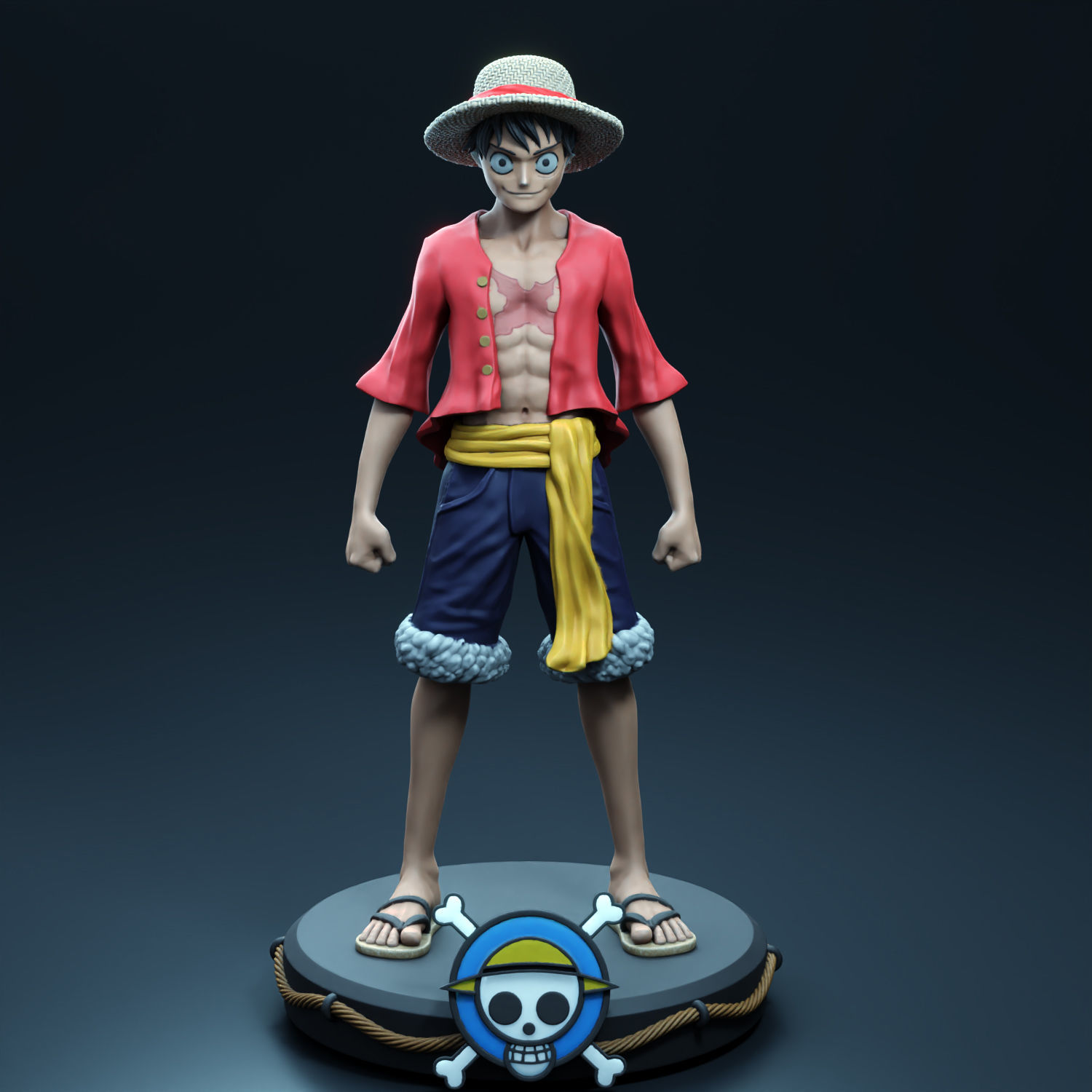 Luffy - One Piece 3D model 3D printable | CGTrader