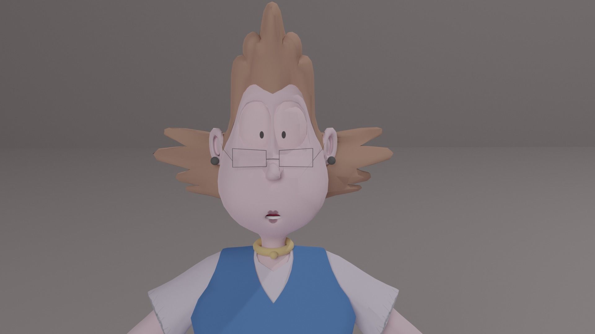 Beatrice cartoon character in dress 3D model | CGTrader