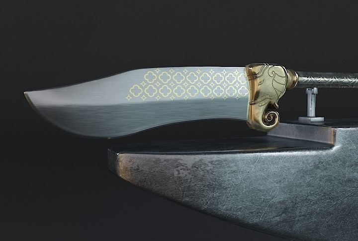 Bhuj ancient Indian weapon 3D model | CGTrader