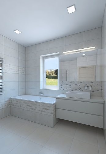 Cozy small bathroom 3D model | CGTrader