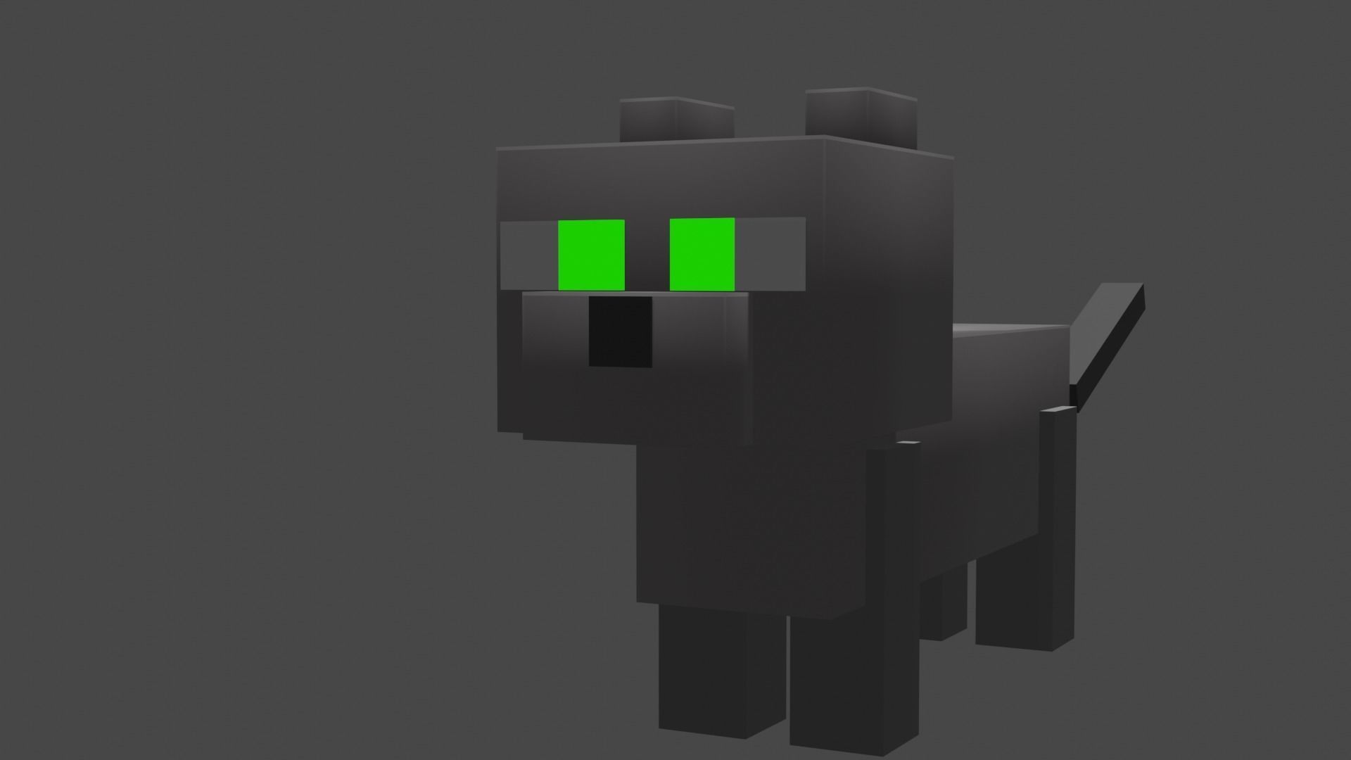 3D model Minecraft cat model VR / AR / low-poly | CGTrader
