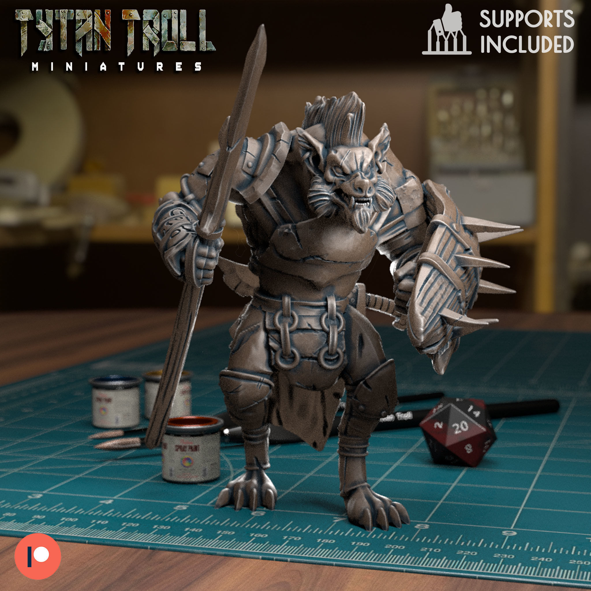 Gnoll Pack - Pre-Supported 3D model 3D printable | CGTrader