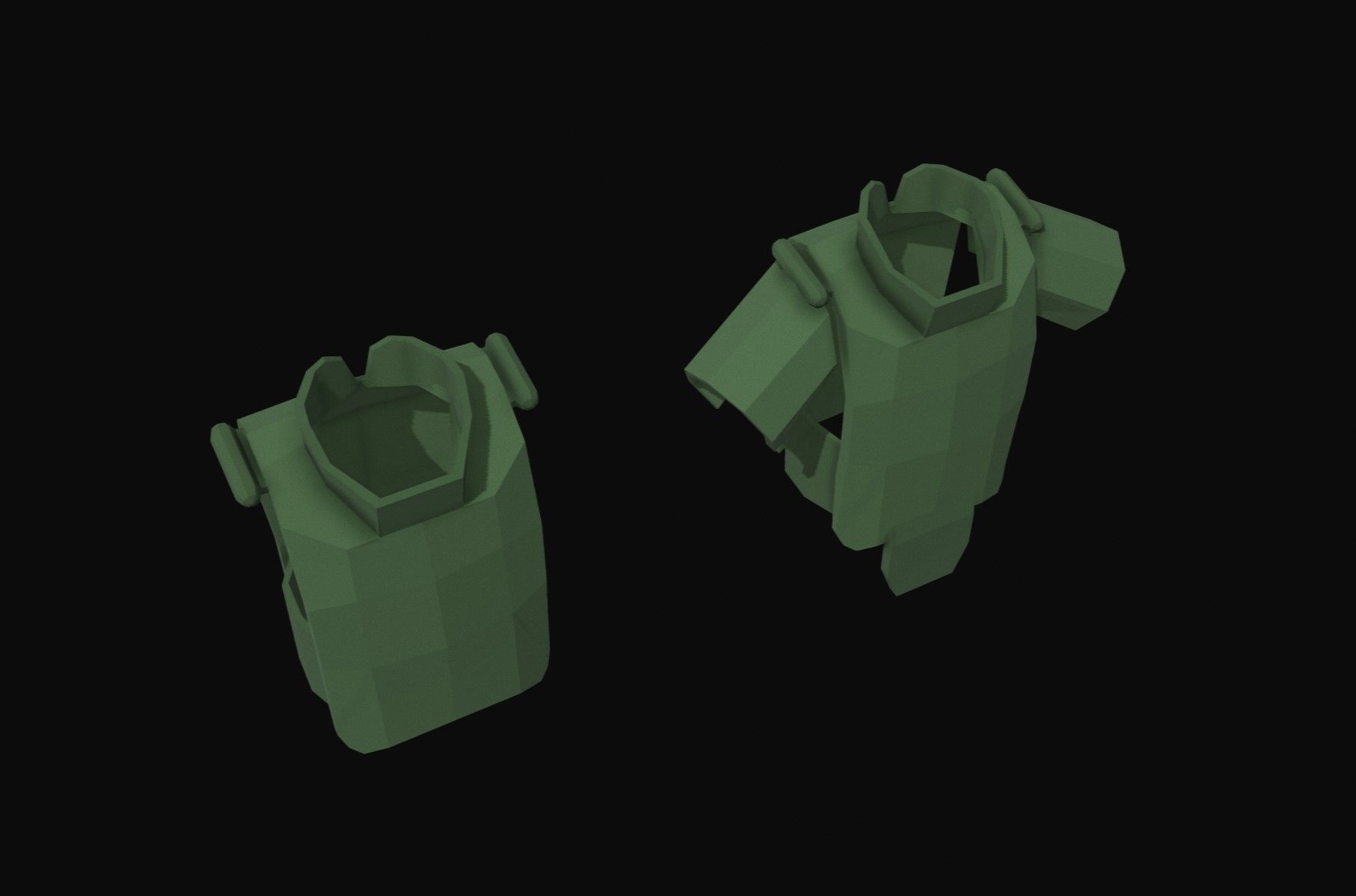 3D model Armoured Vests Low Poly Pack VR / AR / low-poly | CGTrader