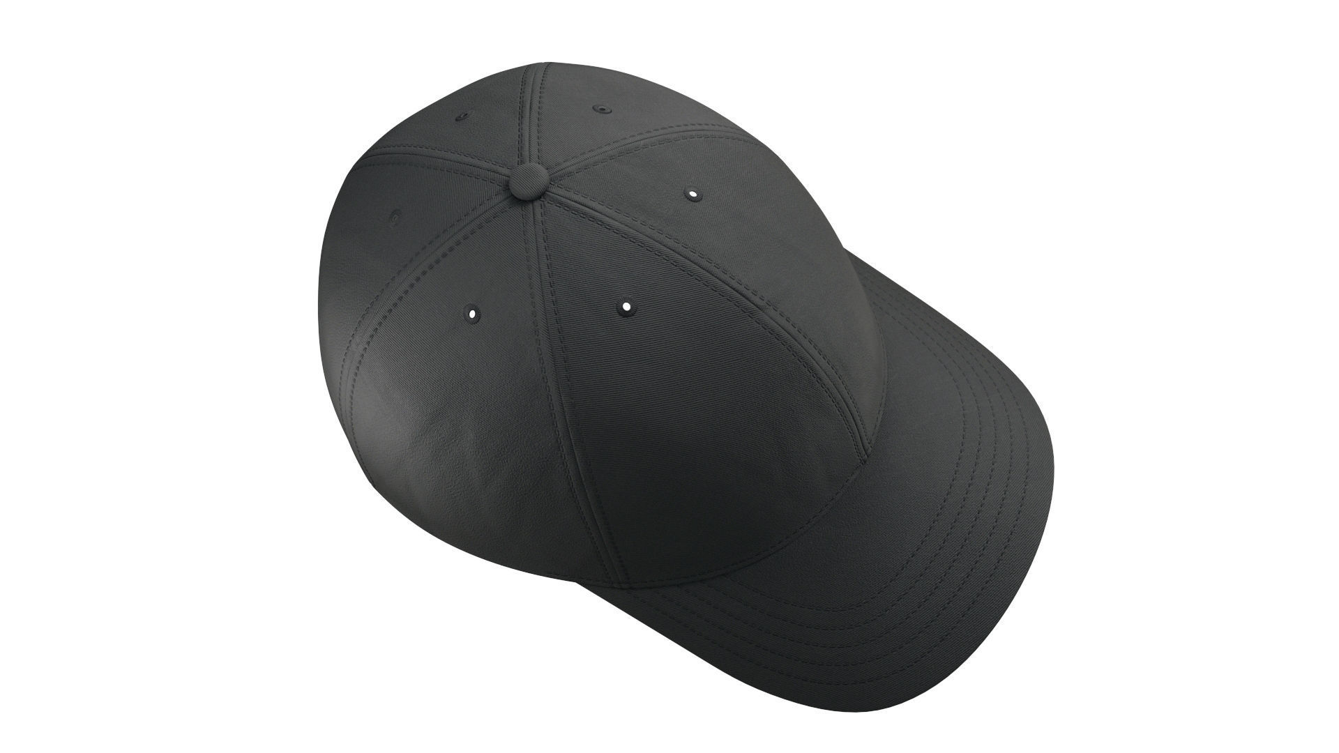 Baseball cap black 3D model | CGTrader