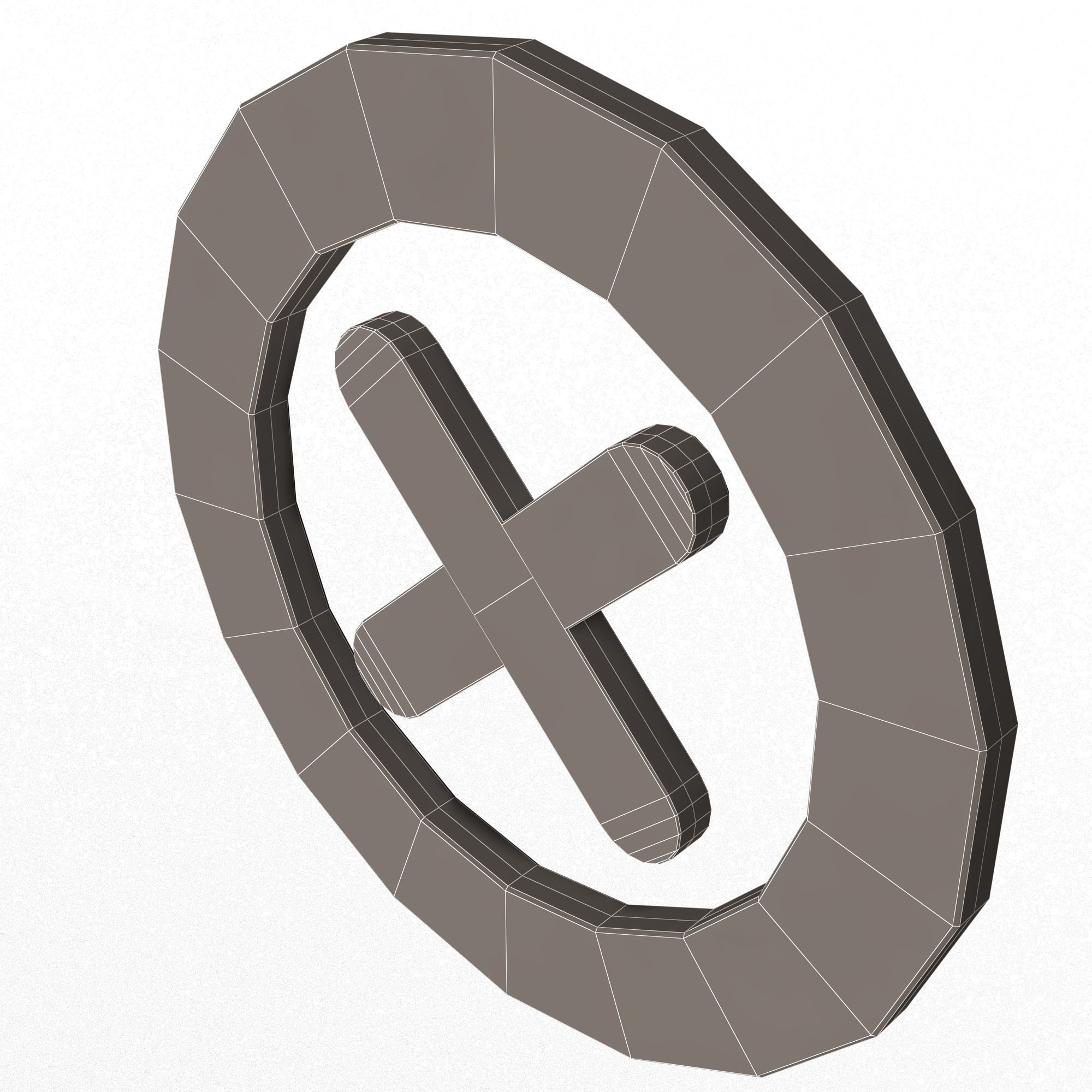 3D model Cross Mark Symbol Icon VR / AR / low-poly | CGTrader