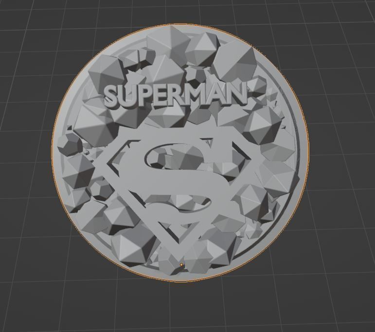 Superman statue logo 3D model 3D printable | CGTrader
