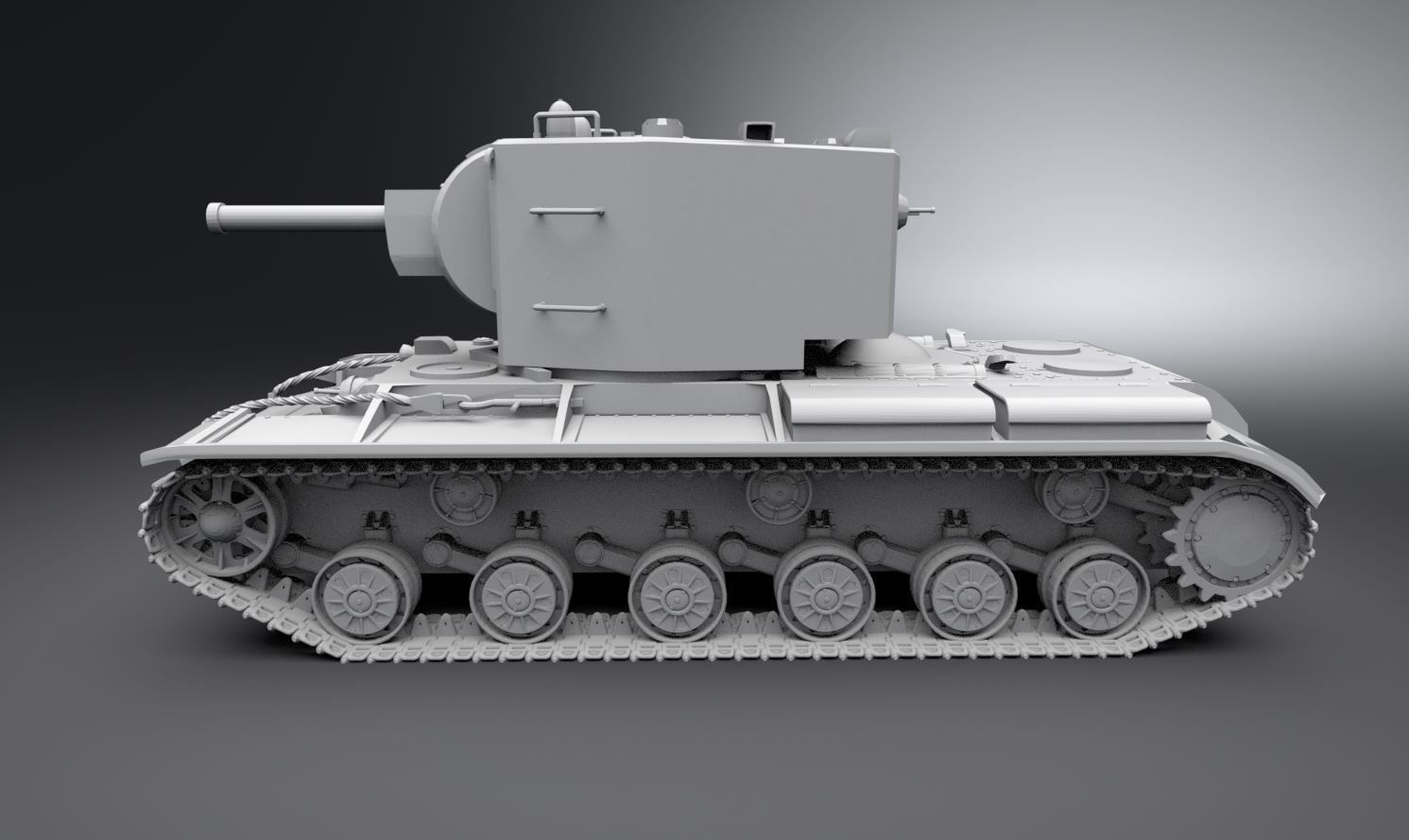 KV2 Tank Scale model 3D model 3D printable | CGTrader