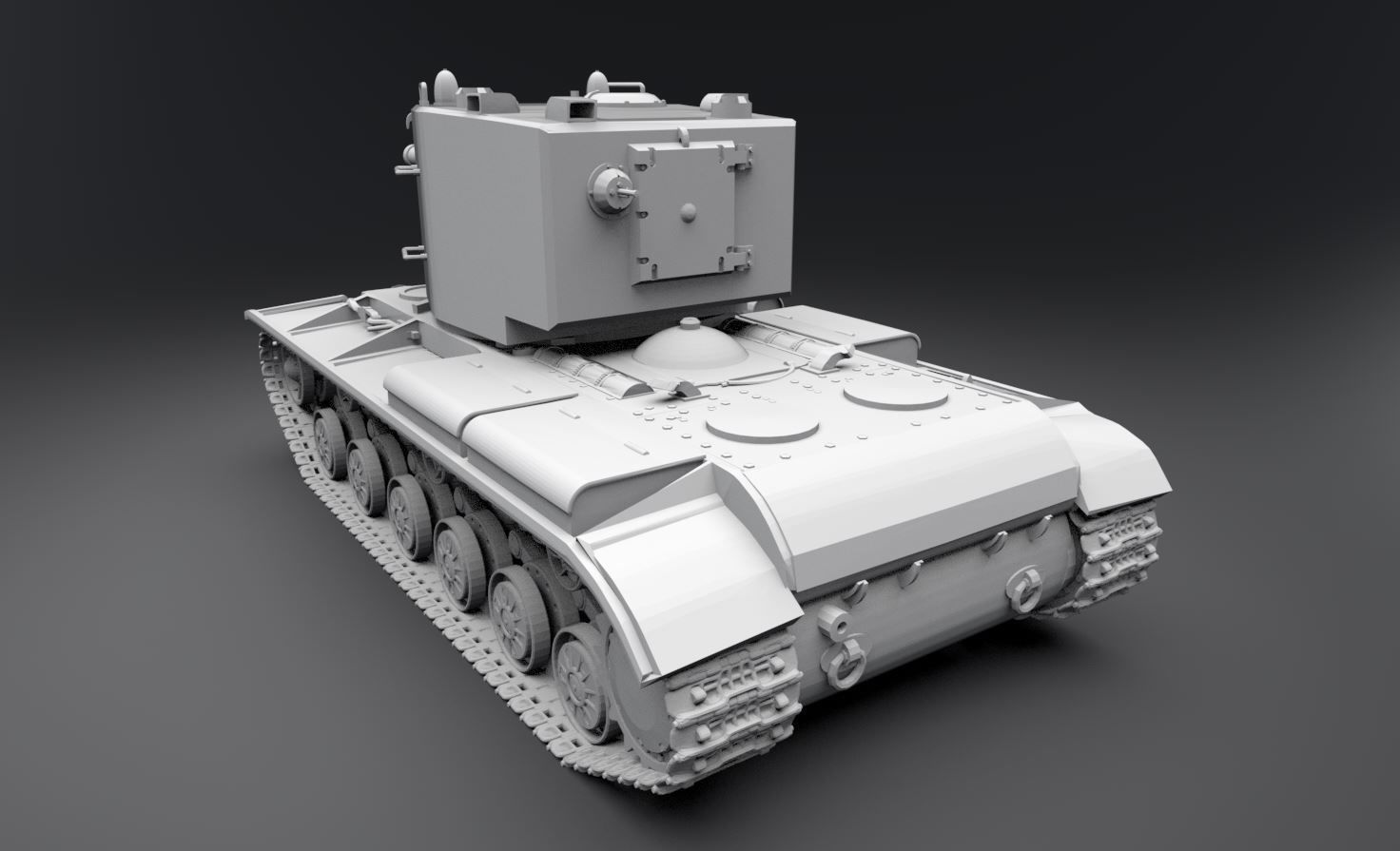 KV2 Tank Scale model 3D model 3D printable | CGTrader