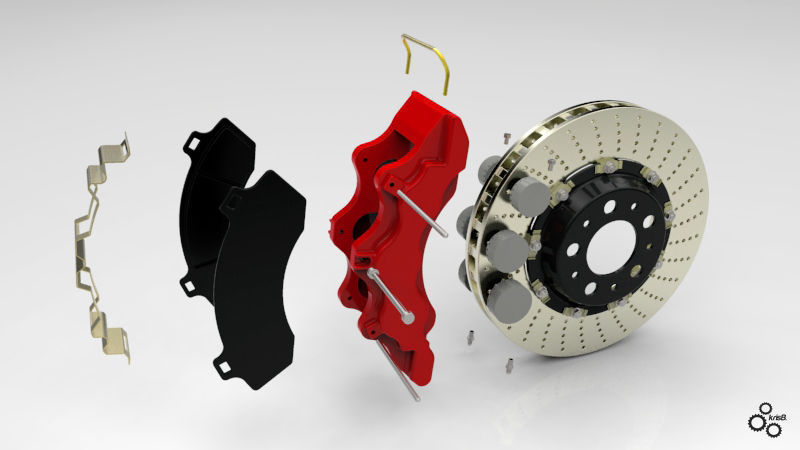 Car brakes by KrisB free 3D model | CGTrader