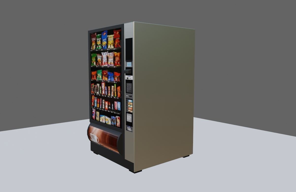 3D model Candy Vending Machine - Maquina de Doces VR / AR / low-poly ...