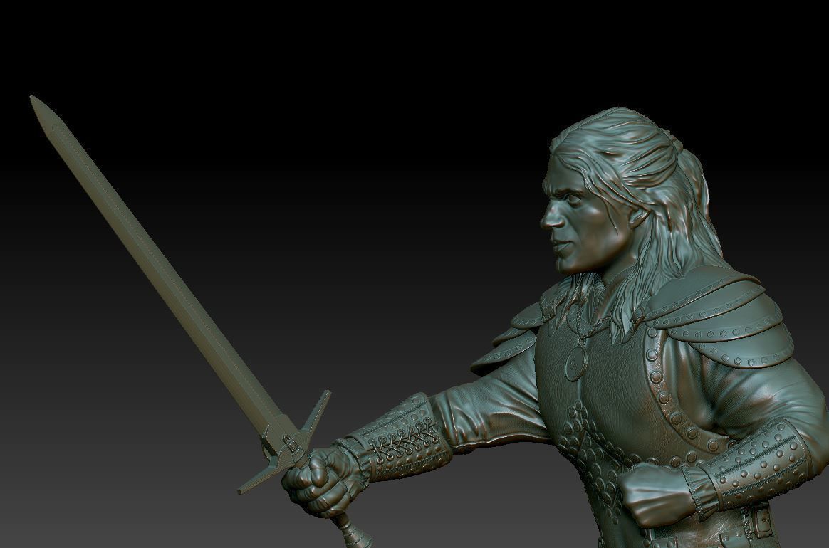 The Witcher Netflix 3D model 3D printable | CGTrader