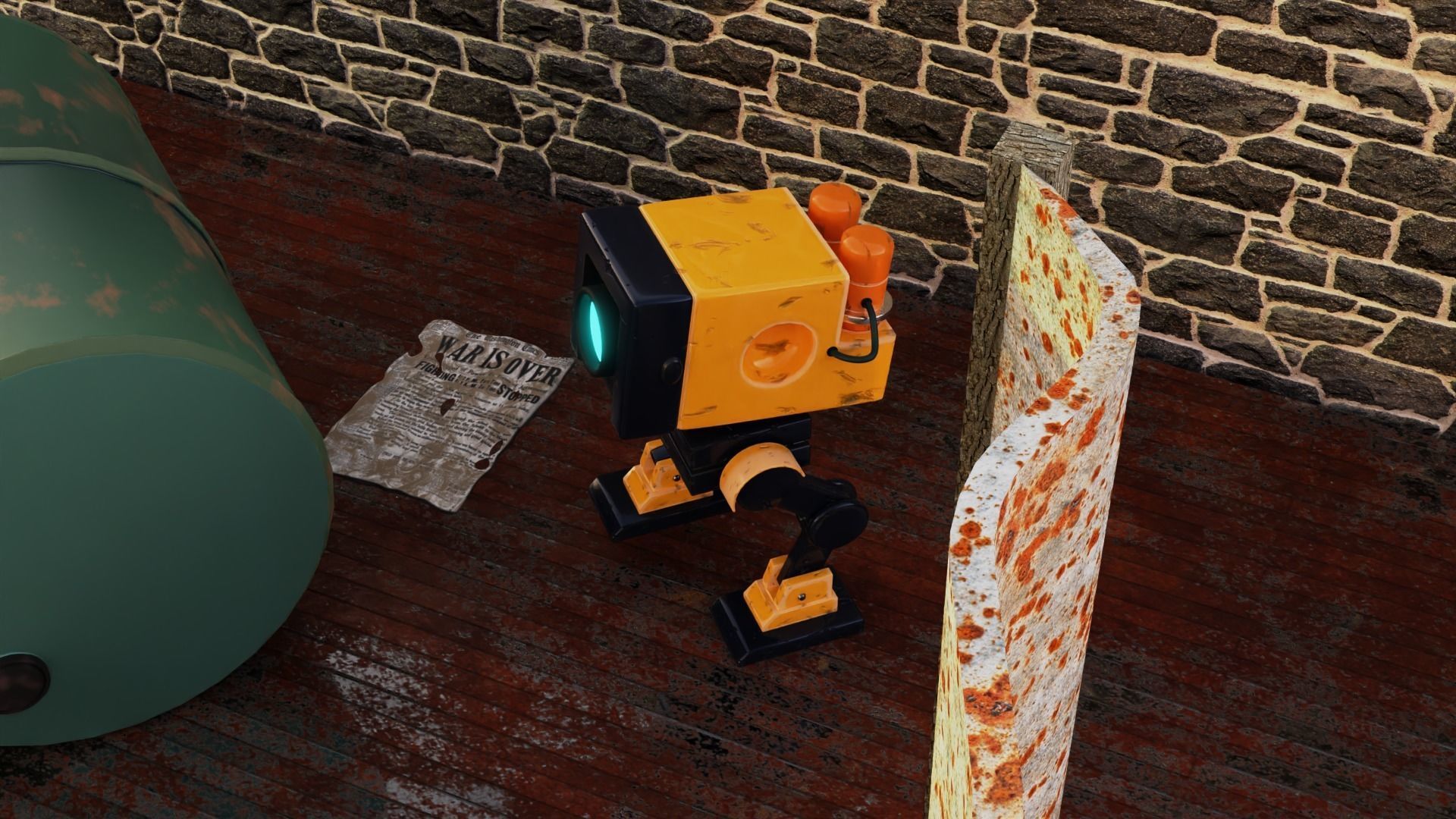 Simple Robot free 3D model rigged | CGTrader