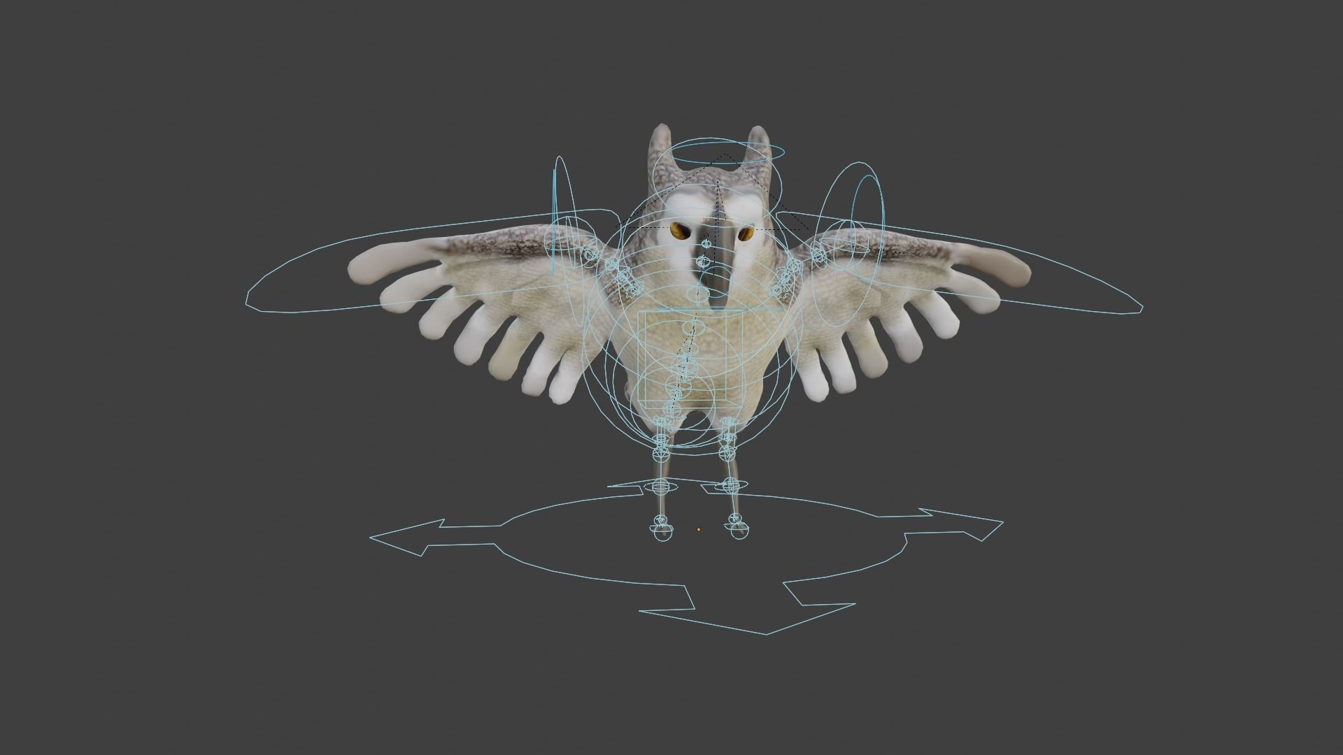3D model owlet animated VR / AR / low-poly | CGTrader