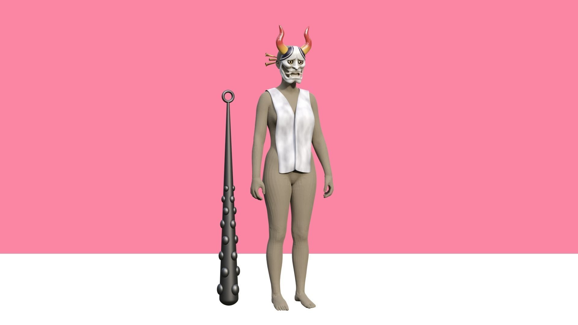 yamato mask one piece cosplay 3d print 3D model 3D printable | CGTrader