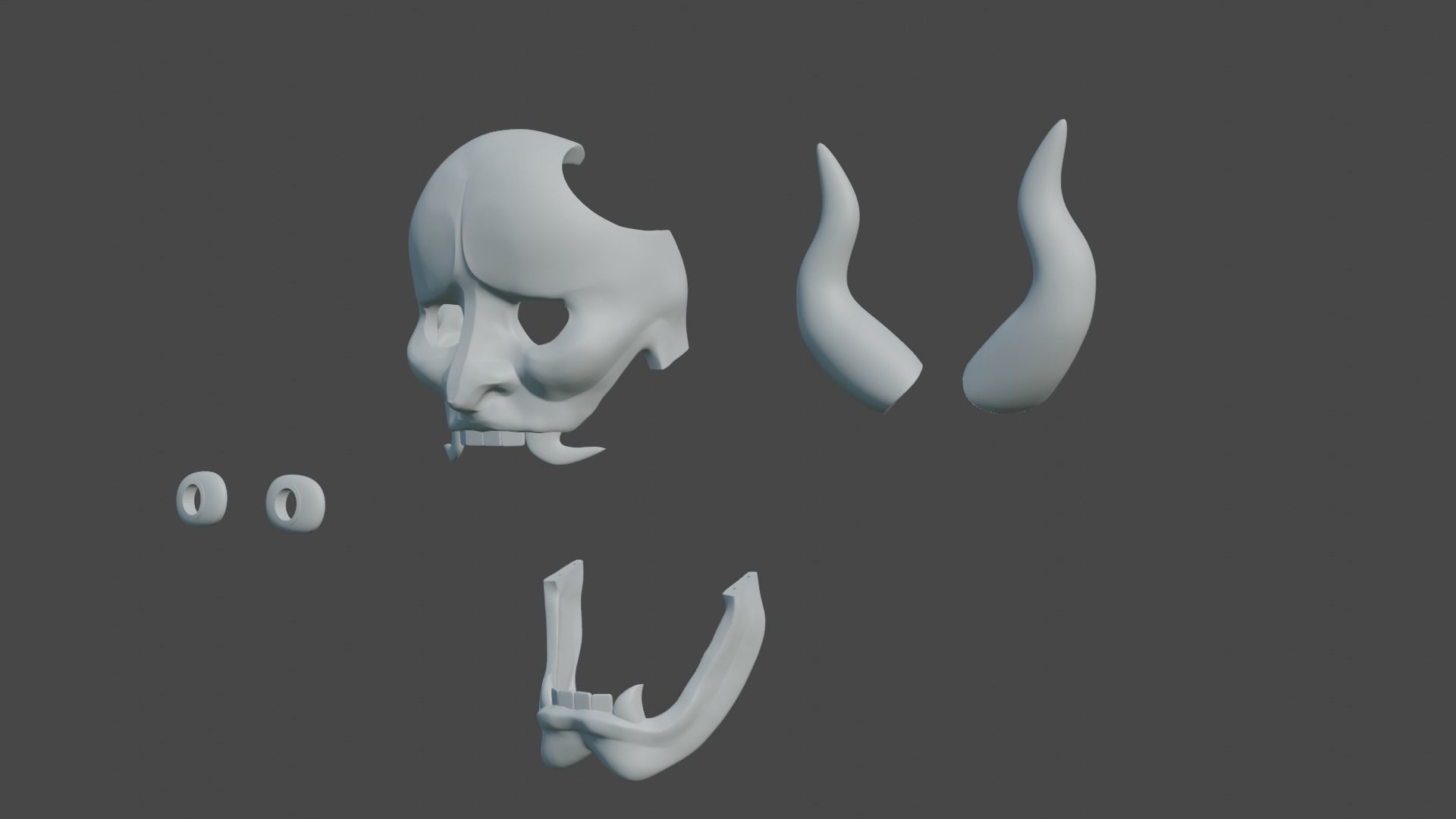 yamato mask one piece cosplay 3d print 3D model 3D printable | CGTrader