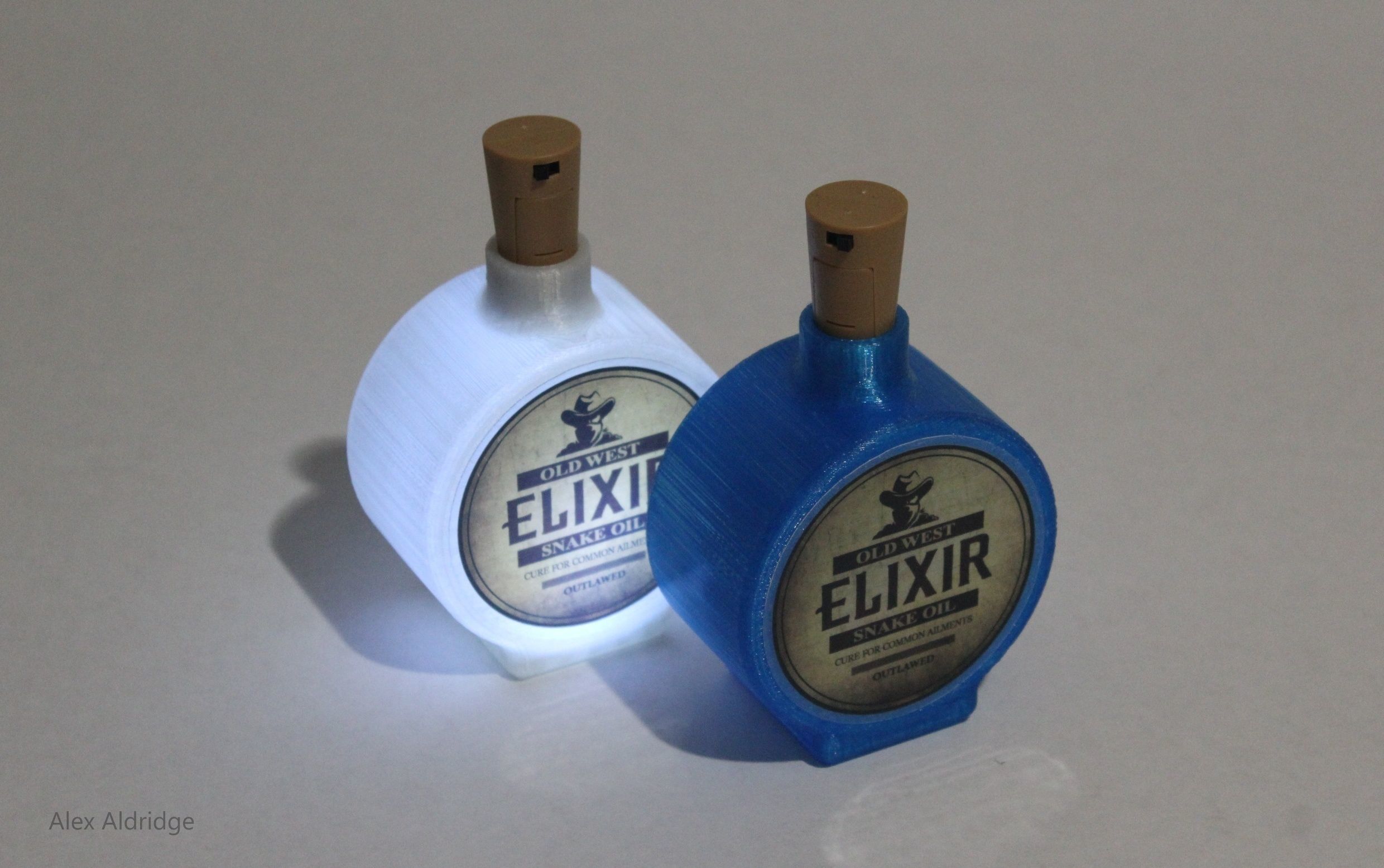 3D Elixir Snake Oil Poison Bottle 3D model 3D printable | CGTrader