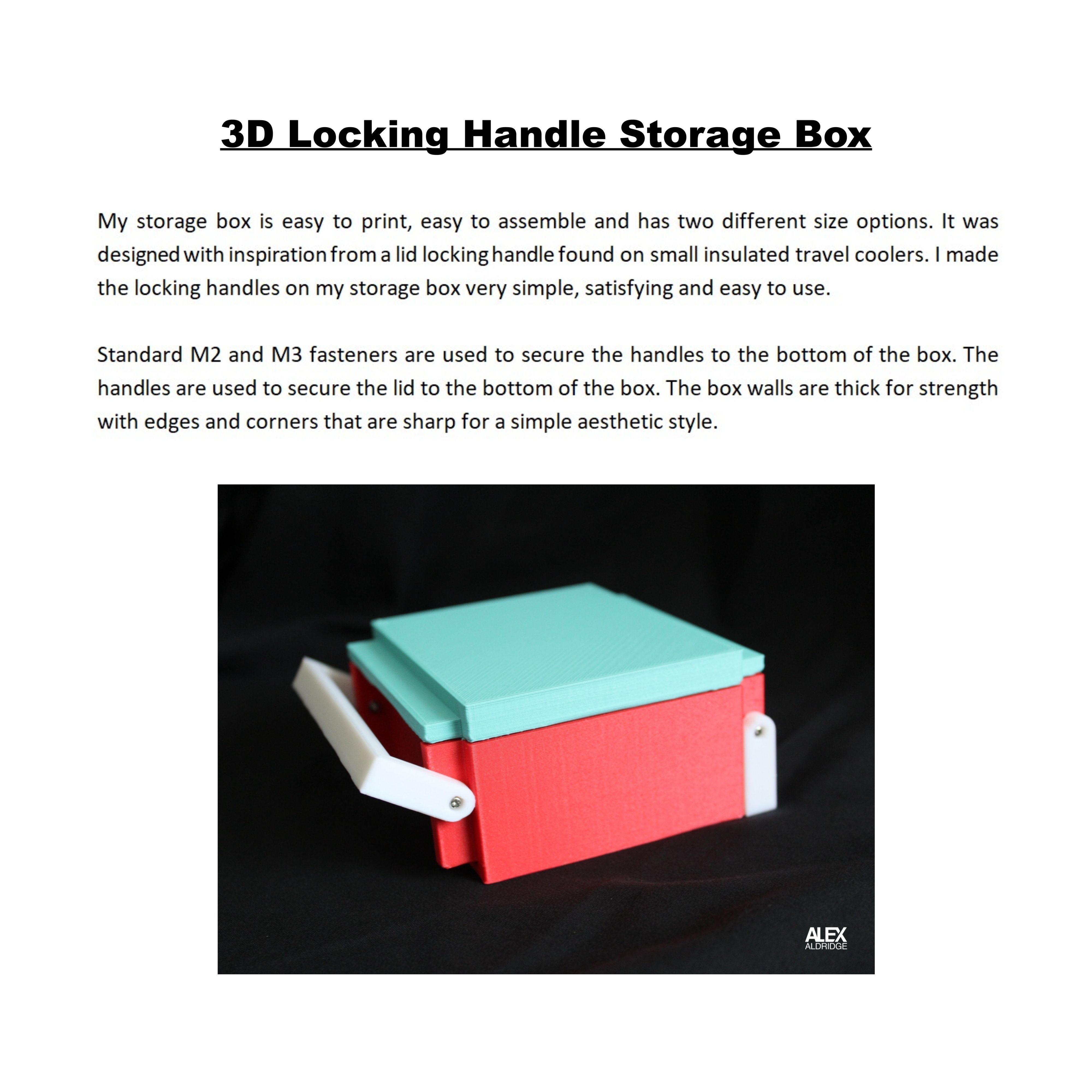 3D Locking Rugged Storage Box 3D model 3D printable | CGTrader