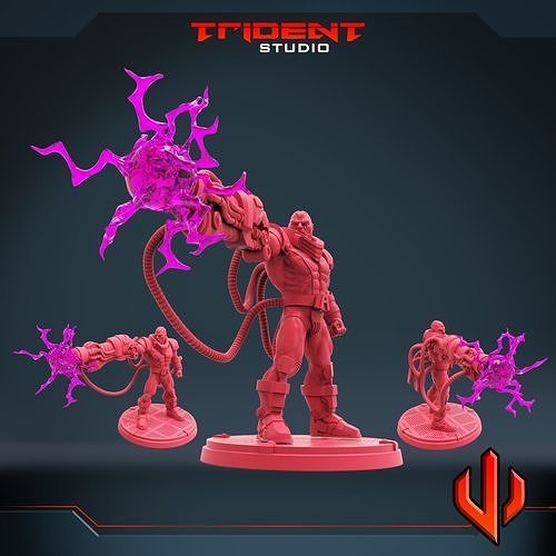 DESTROYER trident studio figure set 3D model 3D printable | CGTrader