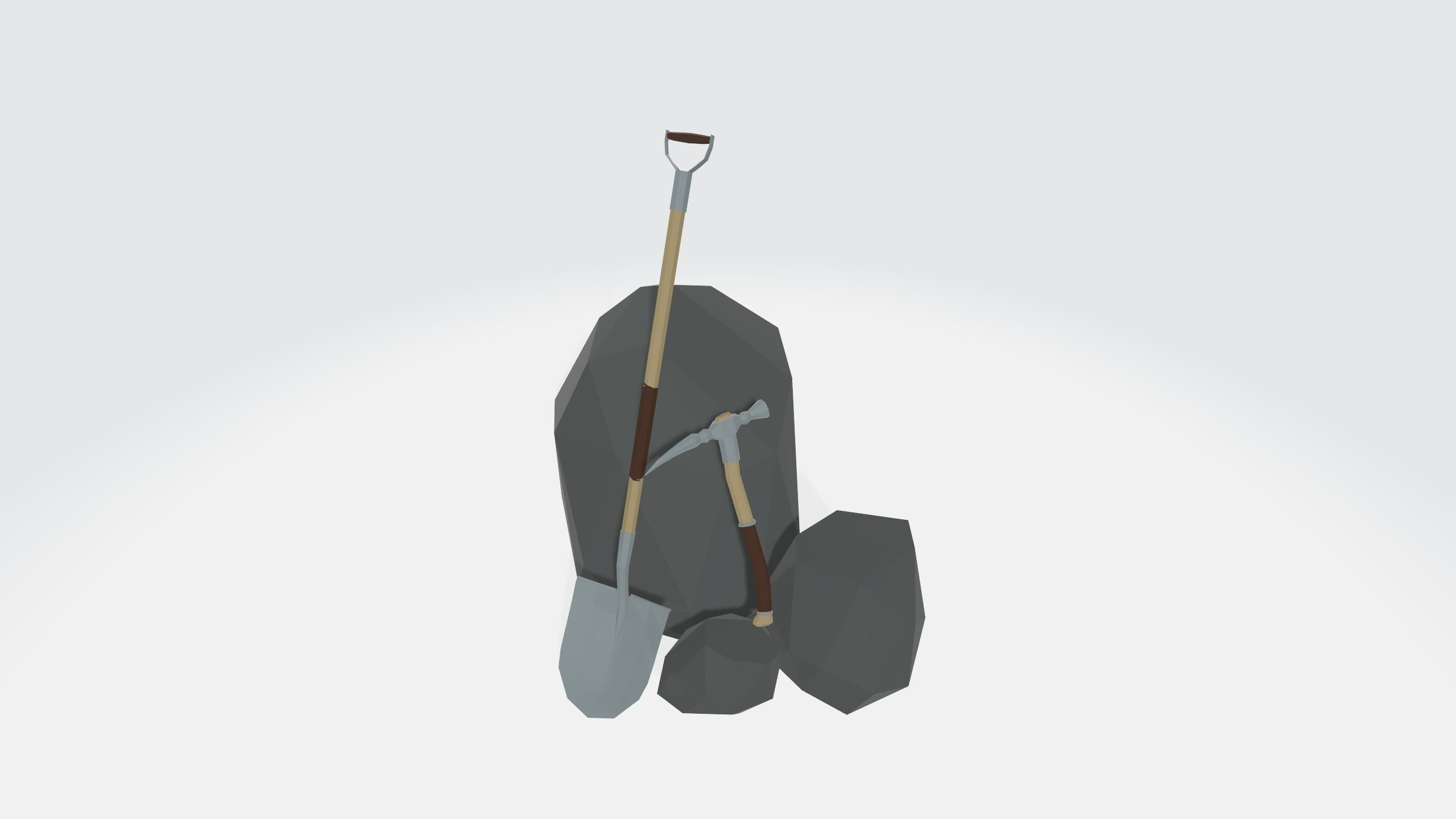 Low-poly steel tool set 3D model | CGTrader
