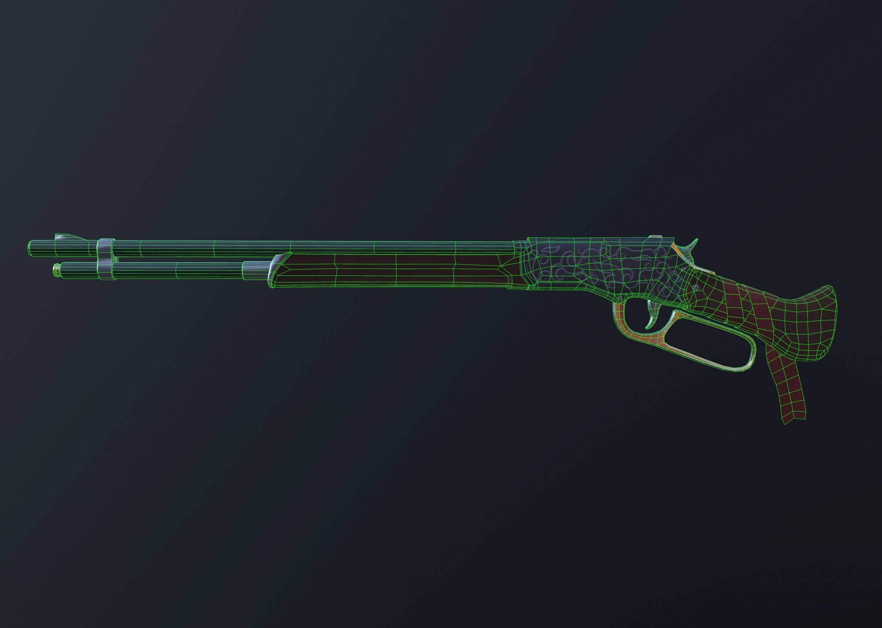 3D model Stylized rifle VR / AR / low-poly | CGTrader