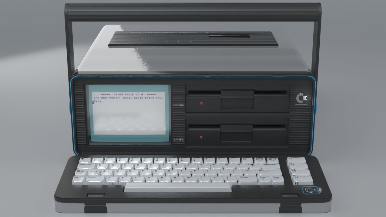 3D model Commodore SX-64 Portable Computer VR / AR / low-poly | CGTrader