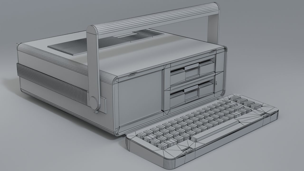 3D model Commodore SX-64 Portable Computer VR / AR / low-poly | CGTrader